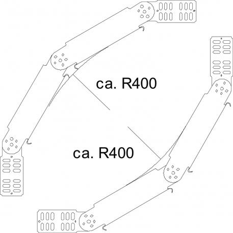 90° adjustable bend, vertical 60 FT 400 | Steel | Hot-dip galvanised ...