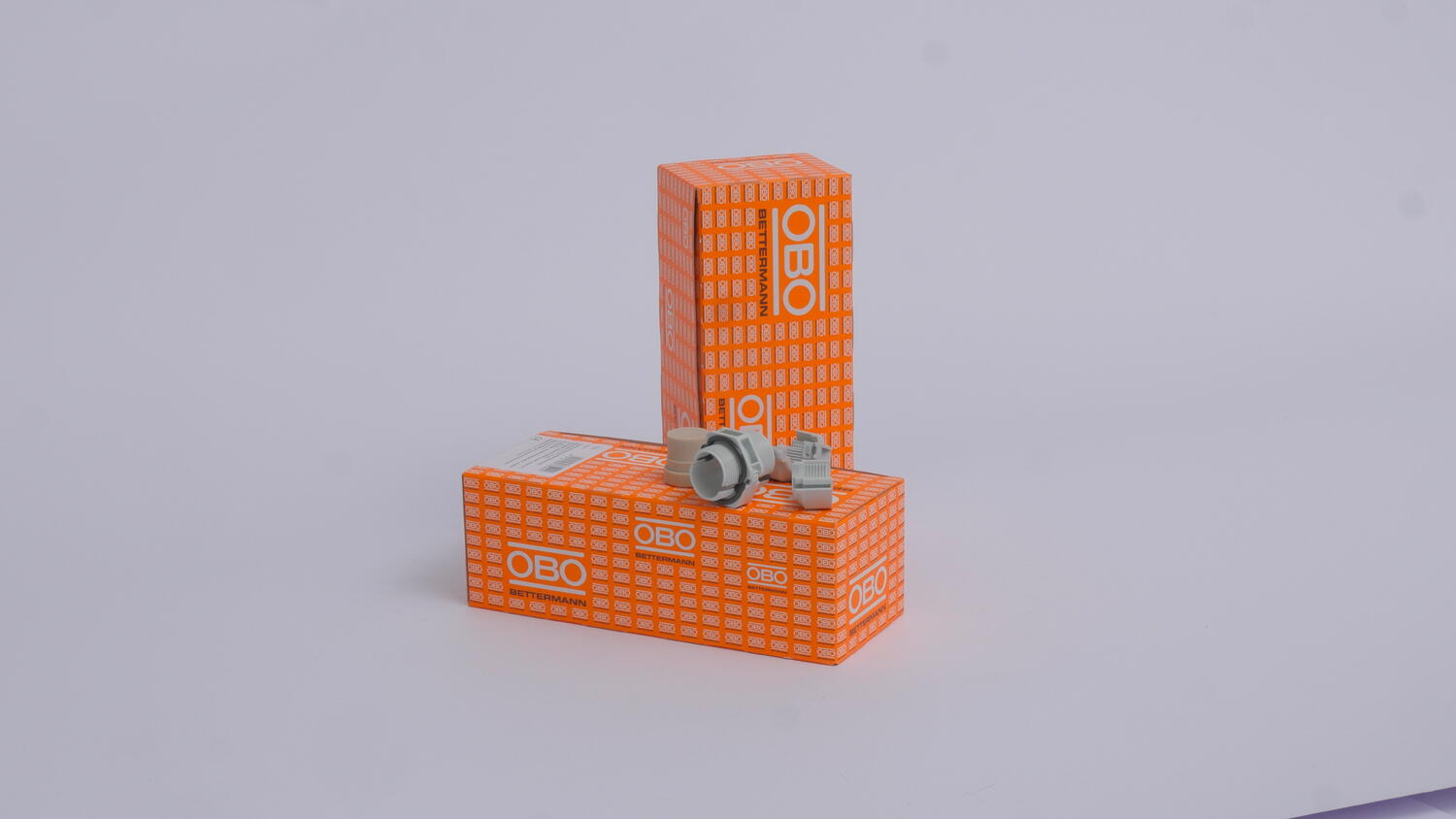 Divisible cable gland, seal insert enclosed, light grey | OBO