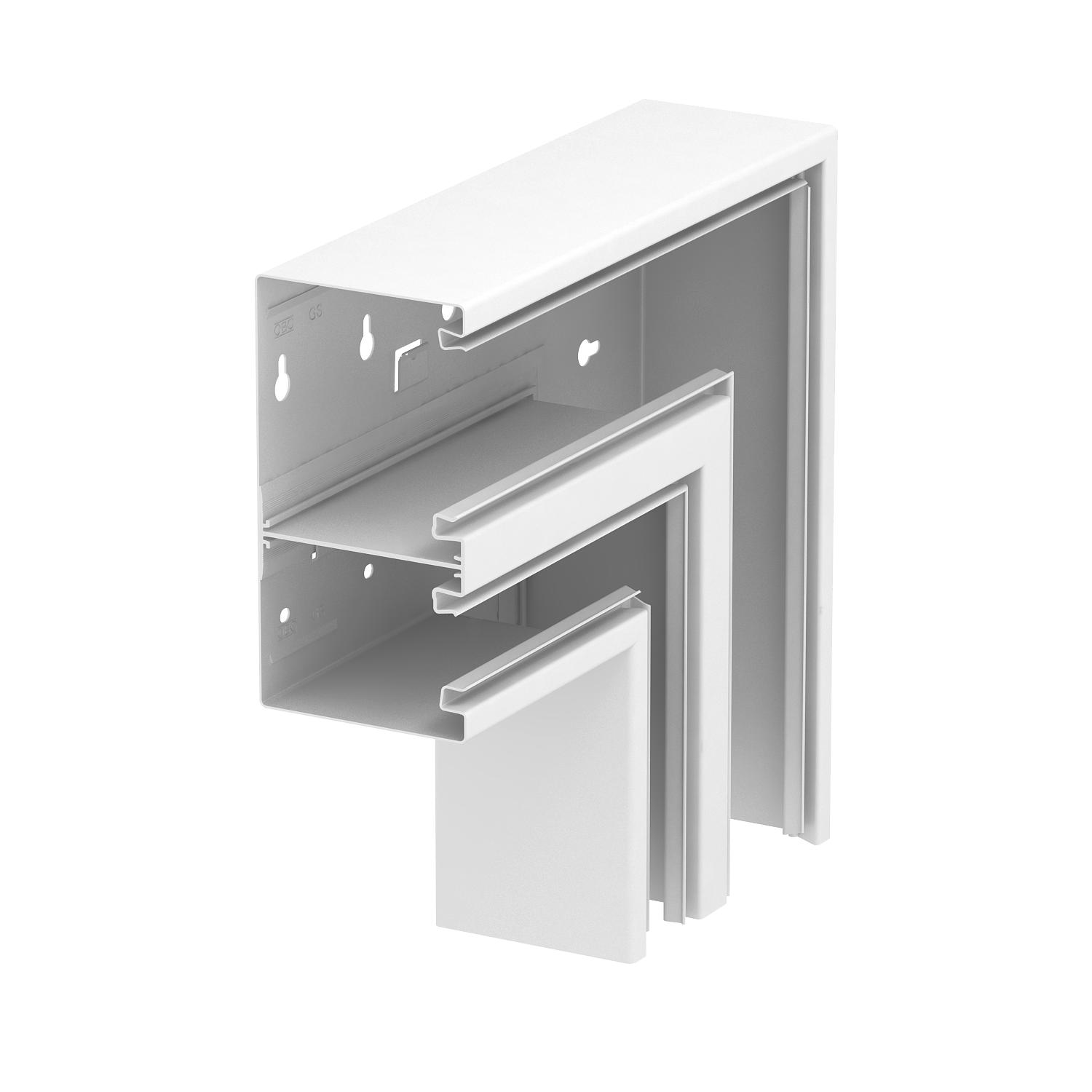 Flat angle, asymmetrical, falling, double, for device installation ...