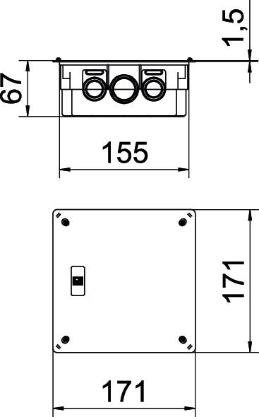 Flush-mounted connection box 150 | OBO