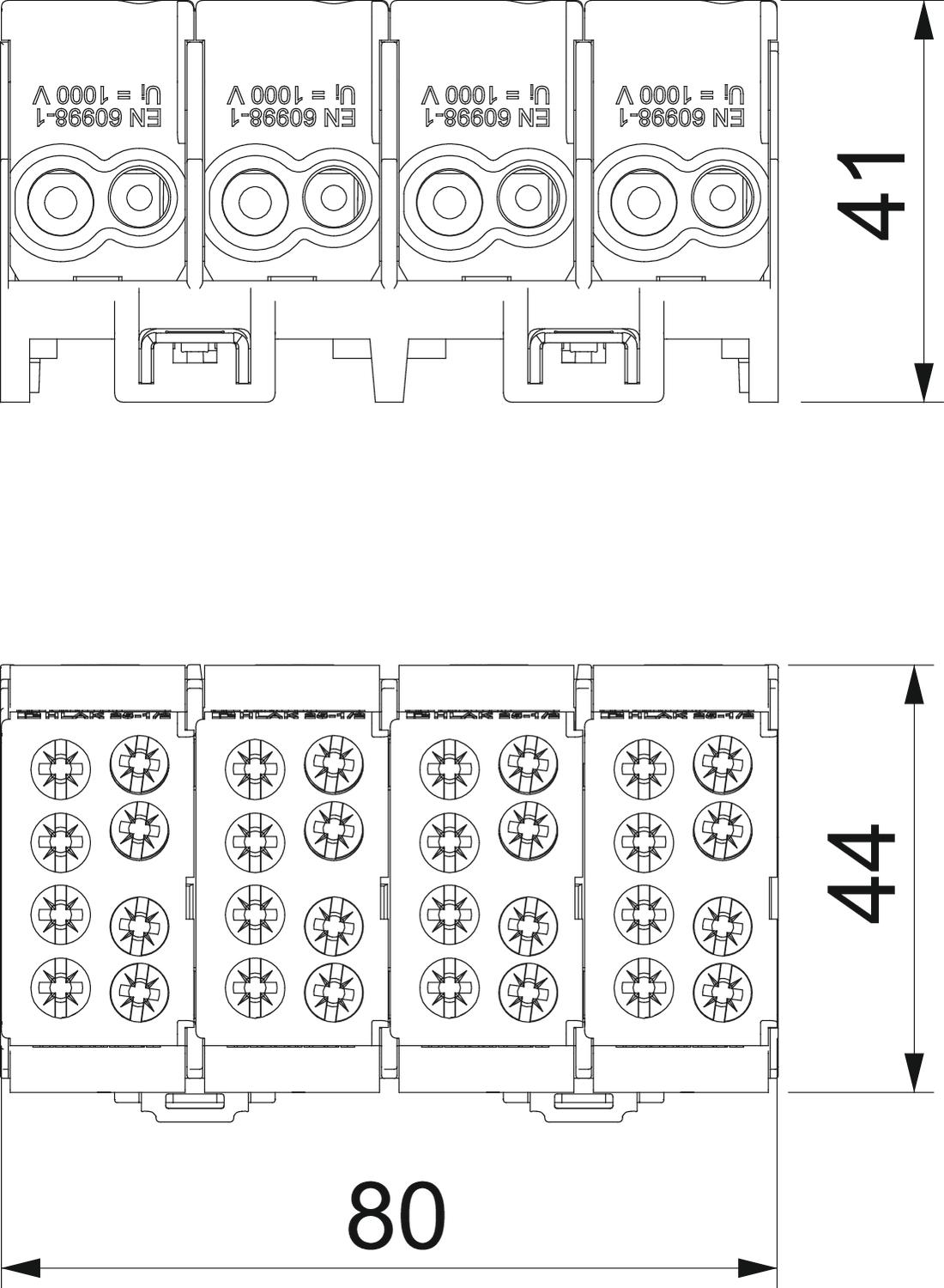 Main branch terminal, 4-pole | OBO
