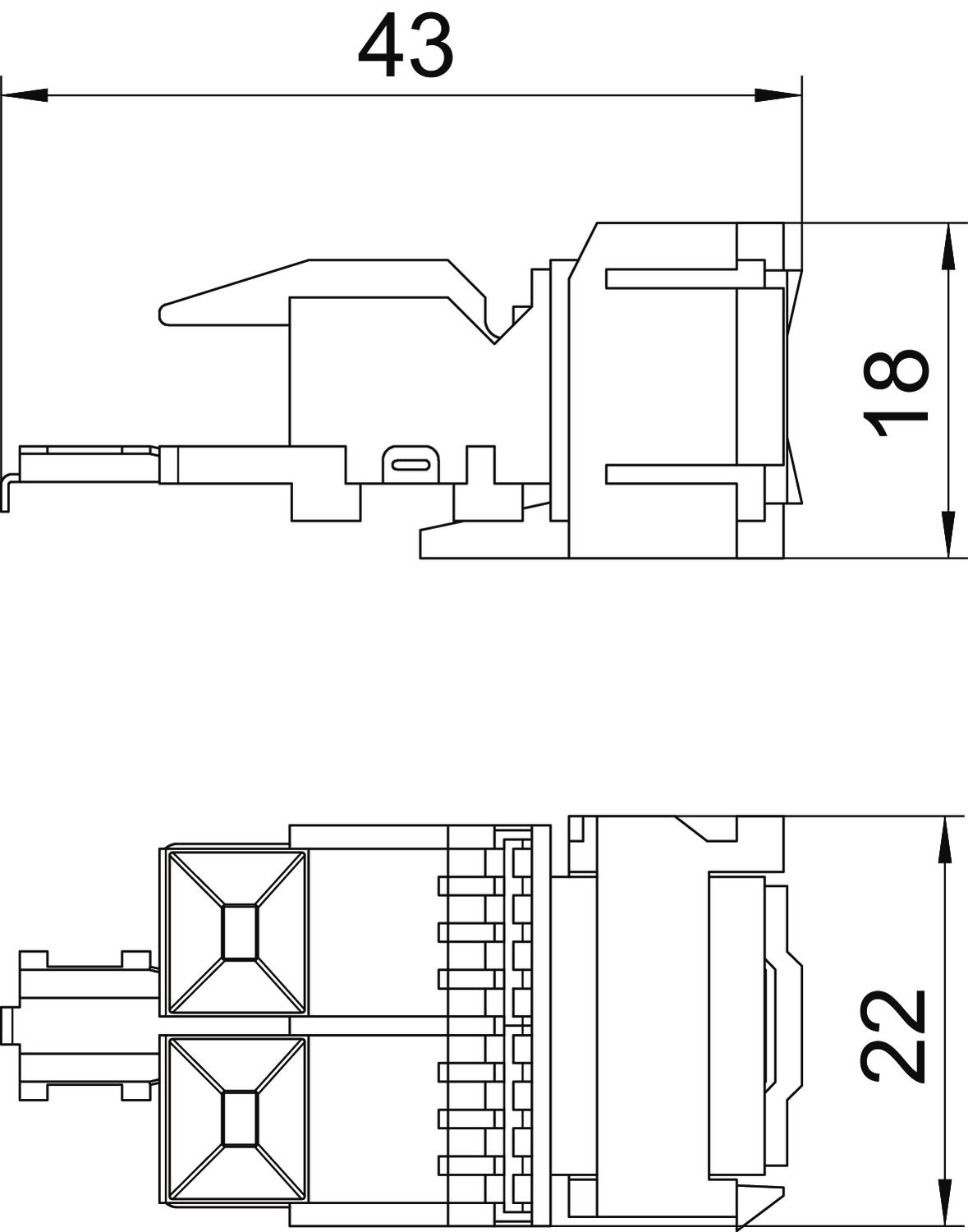 Connection module Cat. 6, unshielded, snap-in | OBO